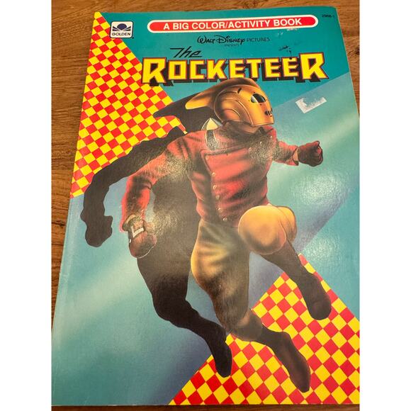 Disney | Other | Rocketeer Coloring Book Rare One Page Used | Poshmark